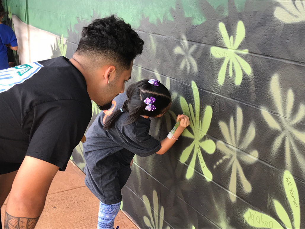 Makakilo Elementary: Drug Prevention Mural - Keep It Flowing