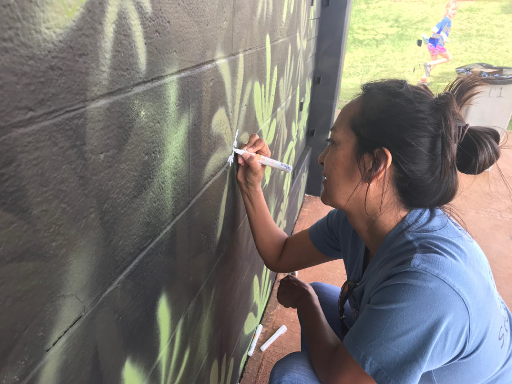 Makakilo Elementary: Drug Prevention Mural - Keep It Flowing